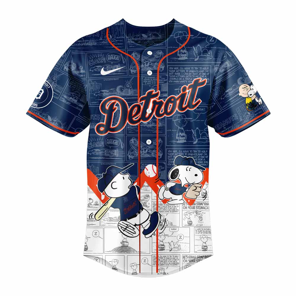 Detroit Tigers 75th Anniversary of Peanuts Baseball Jersey – Tycheco
