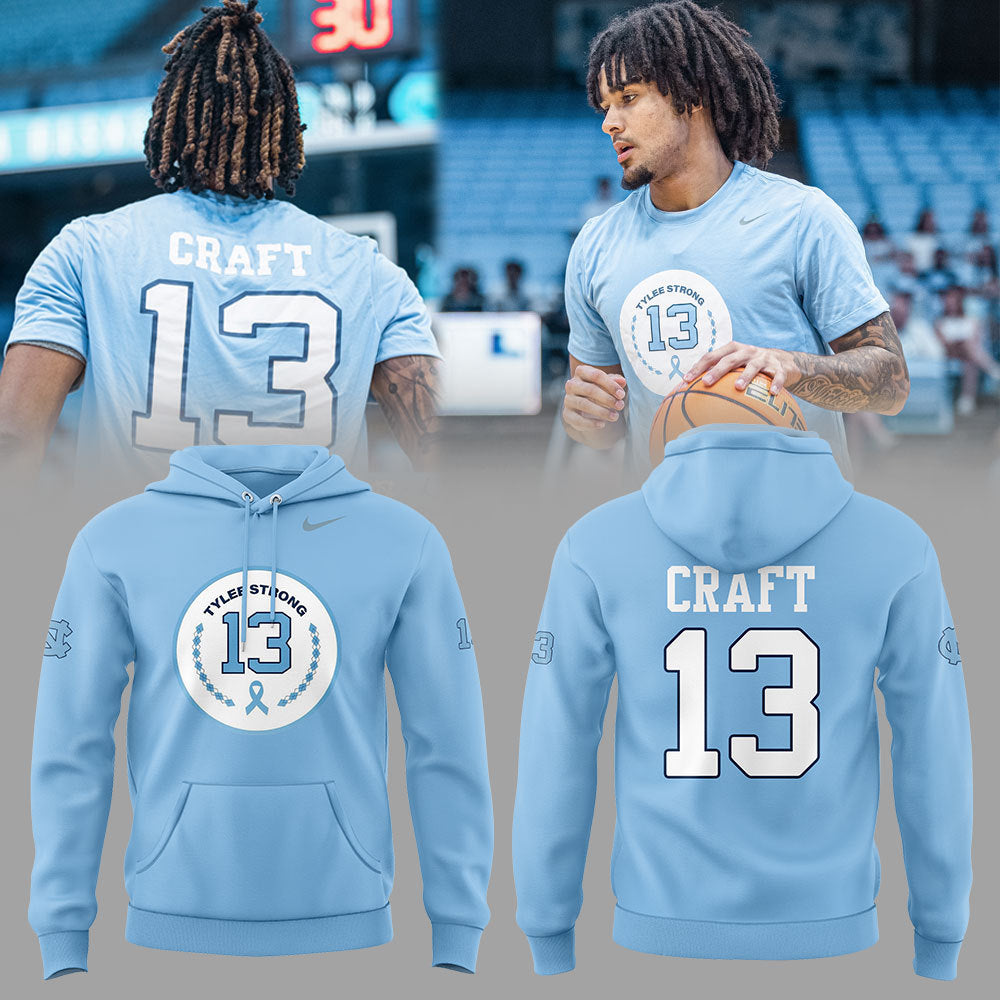 Limited Edition UNC Basketball memory of Tylee Craft Hoodie - - Caroli ...