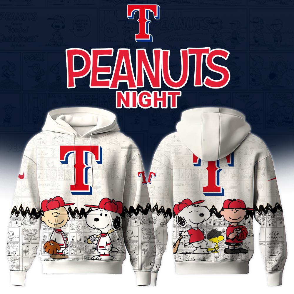 Texas Rangers "75th Anniversary of Peanuts" Snoopy Special Edition Hoo ...