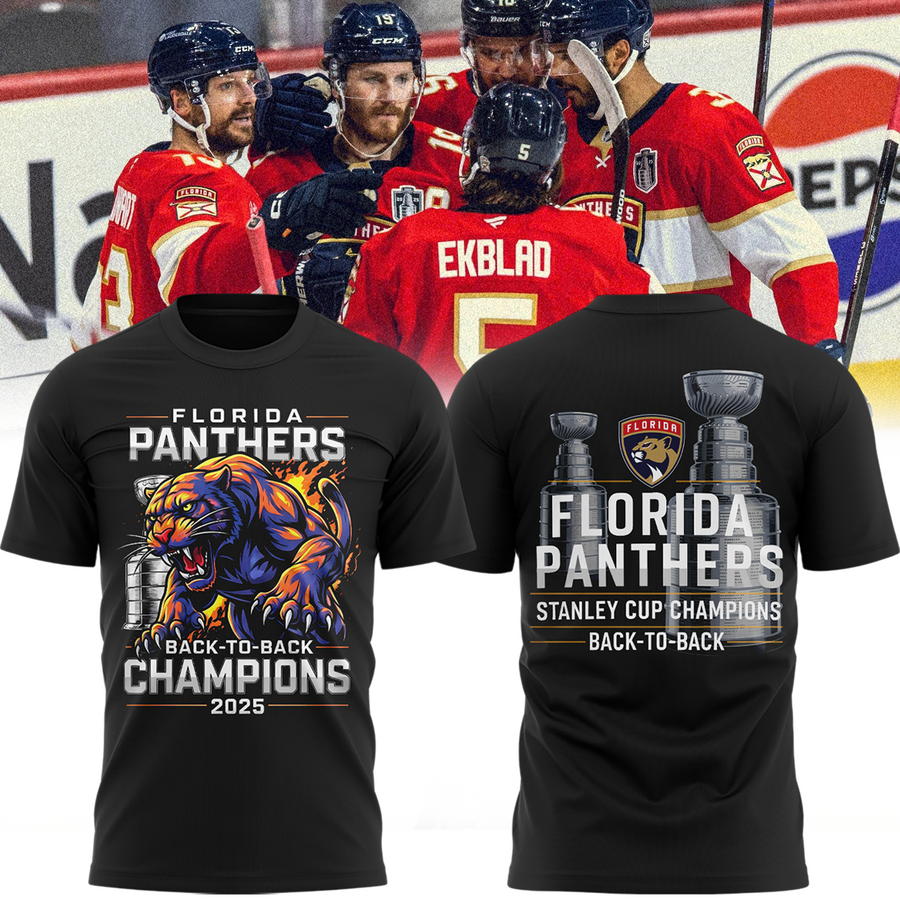 Special Edition Florida Panthers Back-To-Back Stanley Cup Champions T ...